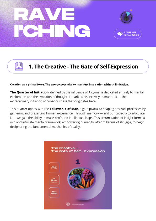 1. The Creative - The Gate Of Self-Expression